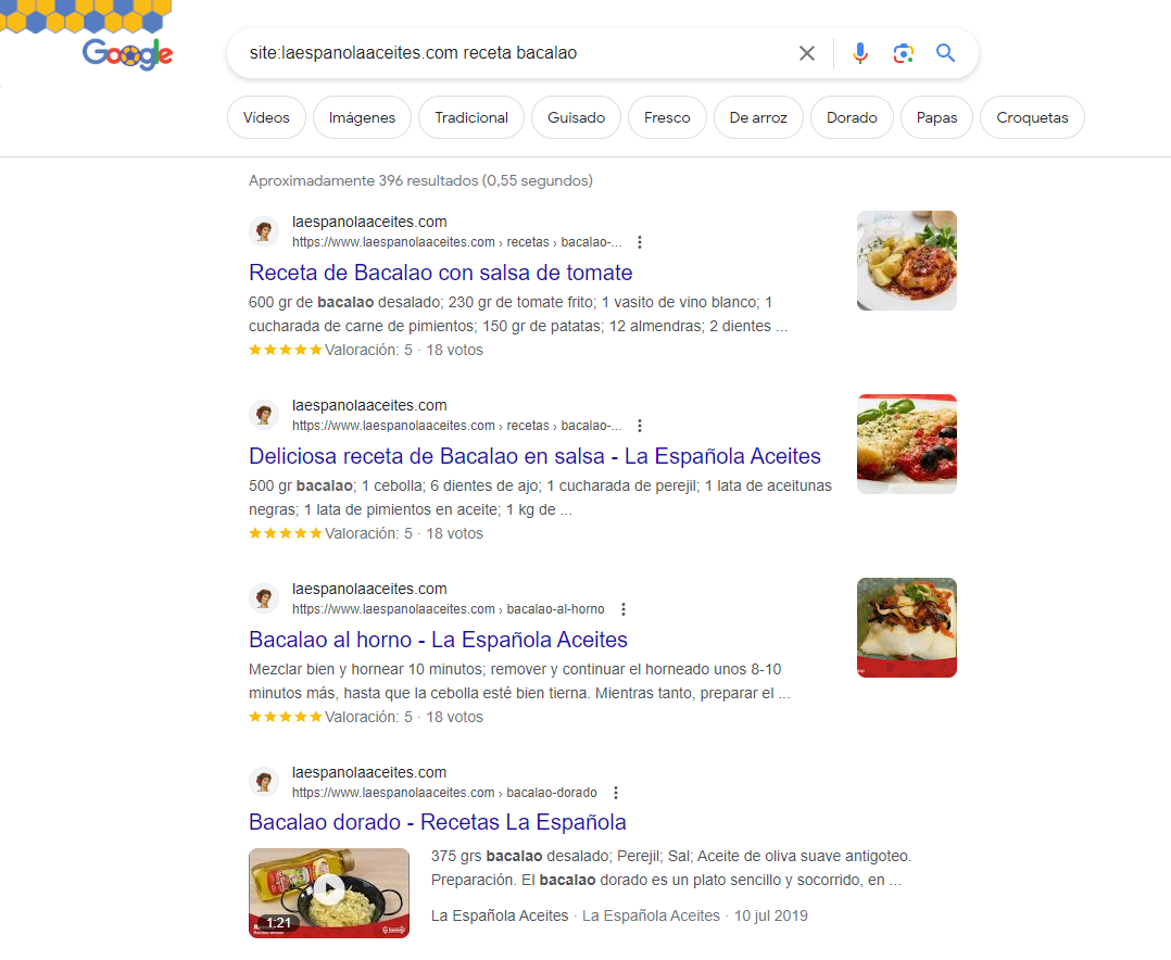 Qué son los snippets y dónde se muestran